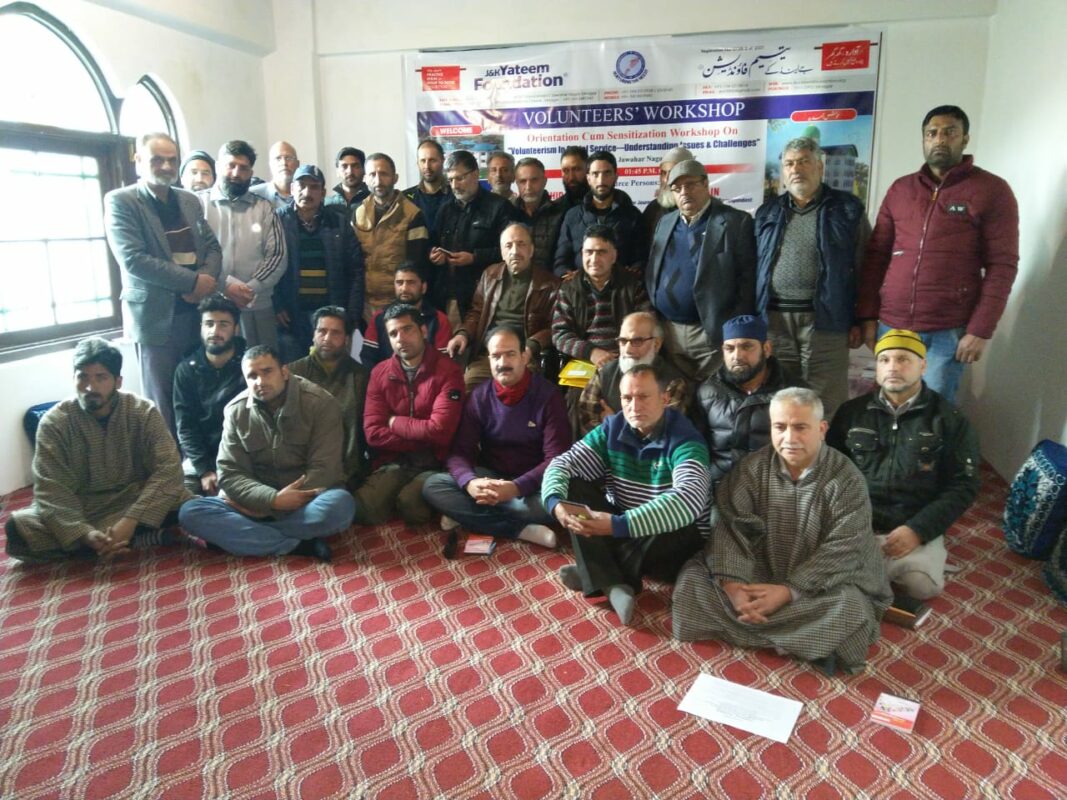 J&K Yateem Foundation organises workshop at Baitul Hilal Srinagar ...