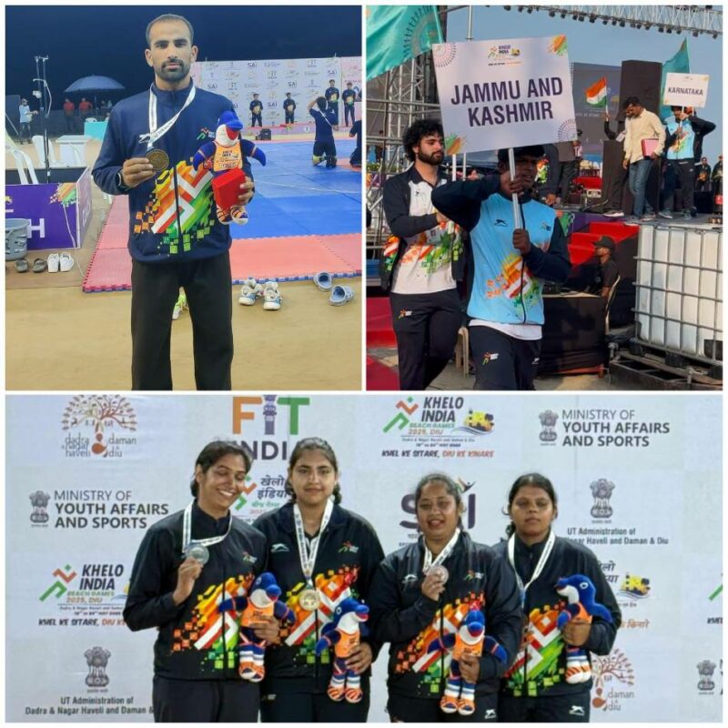 Jammu Kashmir Bags 9 Medals at Khelo India Beach Games 2025 | Kashmir ...