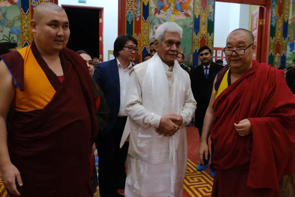 LG Sinha Pays Homage to Lord Buddha’s Relics in Russia | Kashmir Life ...